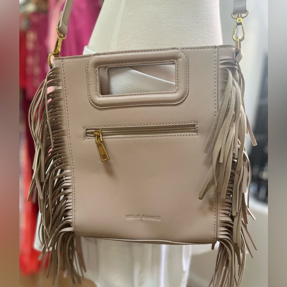 Melie Bianco | Bags | Melie Bianco Tan Vegan Shoulder Bagcrossbody ...
